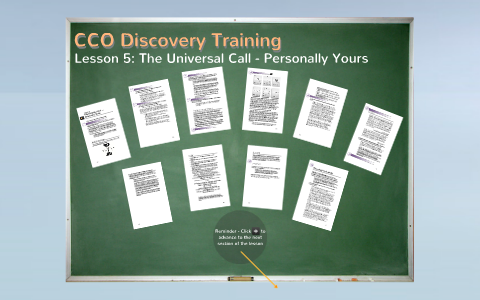 CCO Discovery Training: Lesson 5 by CCO Canada on Prezi