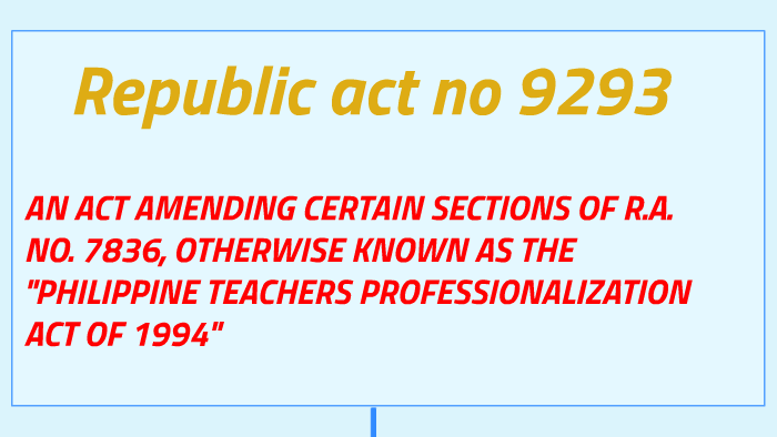 Republic act no 9293 by marion minor on Prezi