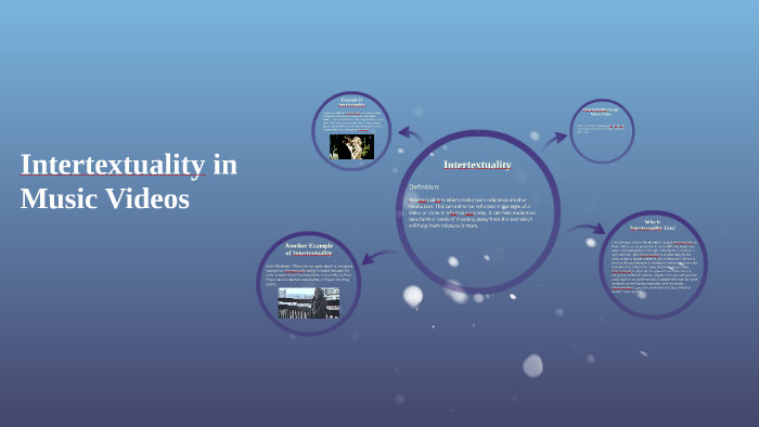 Intertextuality in Music Videos by Rob Hunt on Prezi