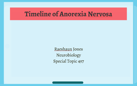 Timeline of Anorexia Nervosa by Raeshaun Jones on Prezi