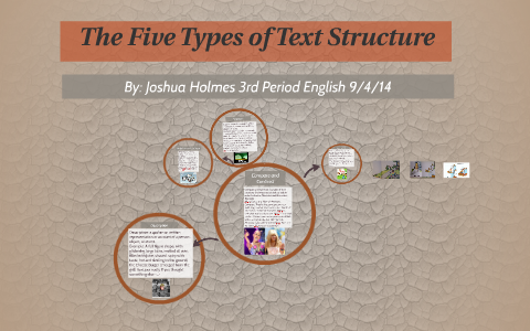 The 5 Types of Text Structure by Joshua Holmes on Prezi