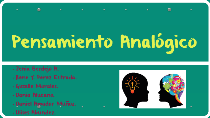 Pensamiento Analógico By Zenia Berdejo On Prezi