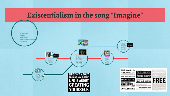 Existentialism in the song "Imagine" by Matt Haug on Prezi