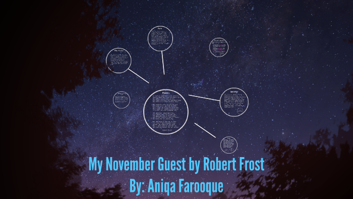 My November Guest by Robert Frost by Aniqa f on Prezi