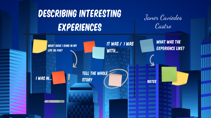 DESCRIBING INTERESTING EXPERIENCES by JANER CAVIEDES on Prezi