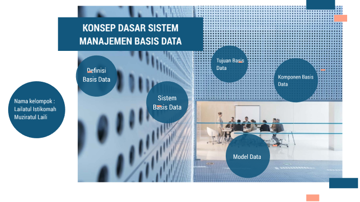 KONSEP DASAR SISTEM MANAJEMEN BASIS DATA by laila istikomah