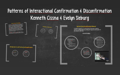 Patterns of Interactional Confirmation & Disconfirmation by Sarah ...