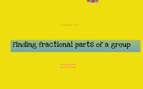 Fractional parts of a group by Carmel White on Prezi