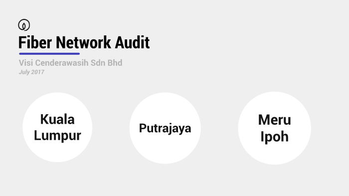 Fiber Network Audit by Amani MARTIN on Prezi