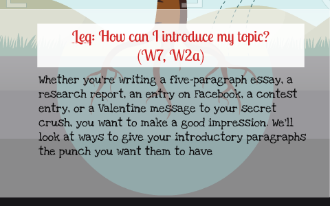 How do I write a STRONG INTRODUCTION? by Carla Spagnoli-Hood on Prezi