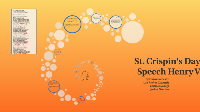 St. Crispin's Day Speech Henry V by joshua sanchez on Prezi