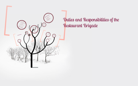 Duties and Responsibilities of the Restaurant Brigade by Daniel ...