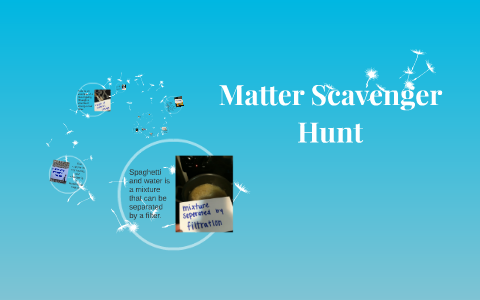 Matter Scavenger Hunt by Kirsten Freeland