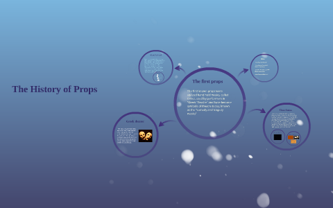 The history of props by Elizabeth Lewis on Prezi