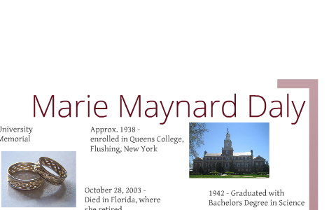 Maria Maynard Daly - Minority Scientist Research Project by Ahyoua Vang ...