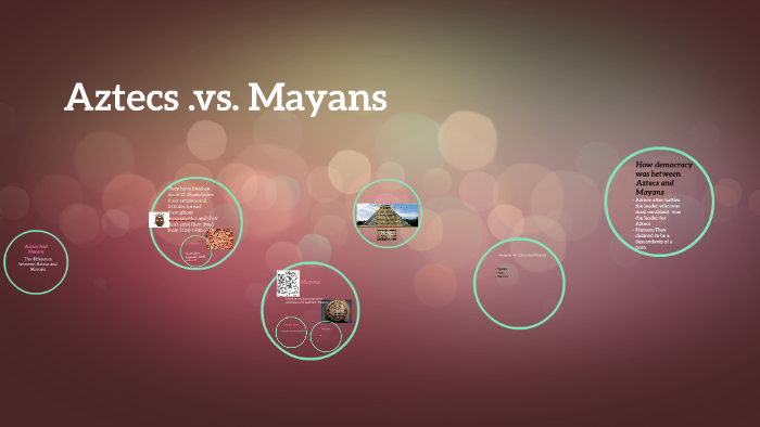 The difference between Aztecs and Mayans by bryson r on Prezi