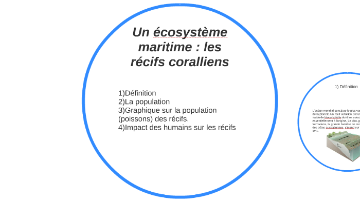 Un écosystème maritime : les récifs coralliens by Jojo Bernard on Prezi