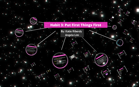 Habit 3: Putting First Things First by Angela Lim on Prezi
