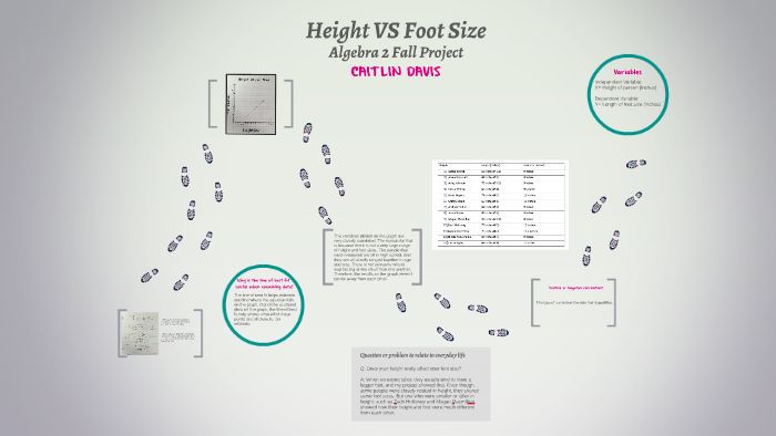Height VS Foot Size by C D on Prezi