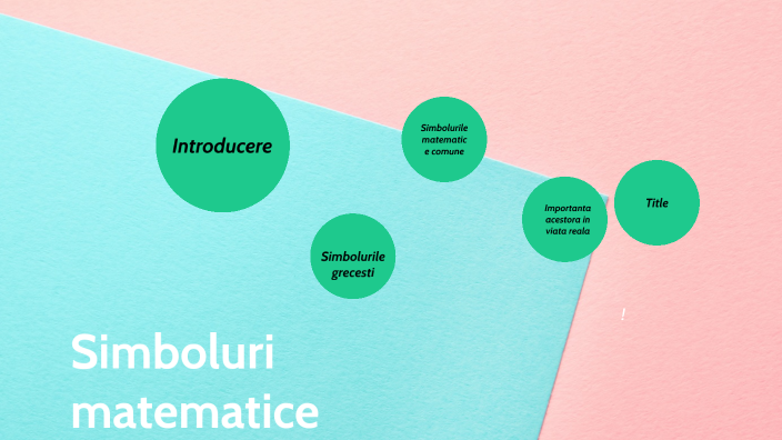 Simboluri matematice by Andreea Teisanu on Prezi