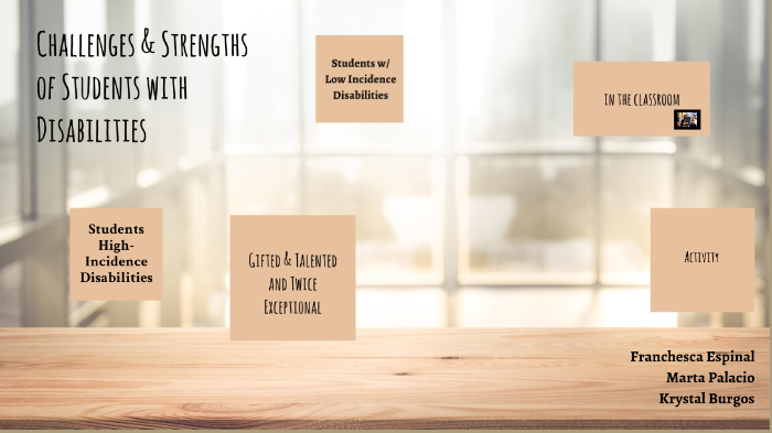 Strengths & Challenges of Students with Disabilities by Franchesca ...