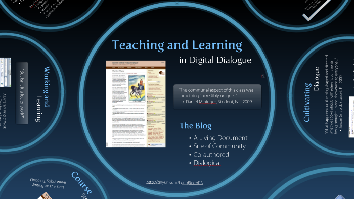 Teaching and Learning in Digital Dialogue by Christopher Long on Prezi