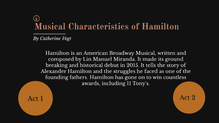 Musical Characteristics of Hamilton by Catherine Vogt on Prezi