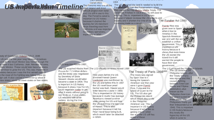 US Imperialism Timeline by Michael Quintanilla on Prezi