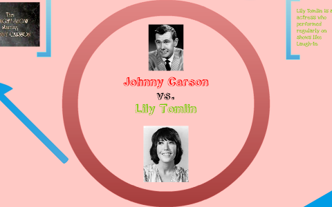 Kathleen Lightfoot- Johnny Carson vs. Lily Tomlin by Kathleen Lightfoot ...