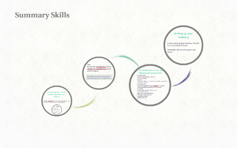 Summary Skills by Alex Hunn on Prezi