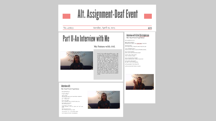 Alt. Assignment-Deaf Event by Carissa Townsend on Prezi