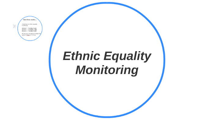 Ethic Equality Monitoring by on Prezi