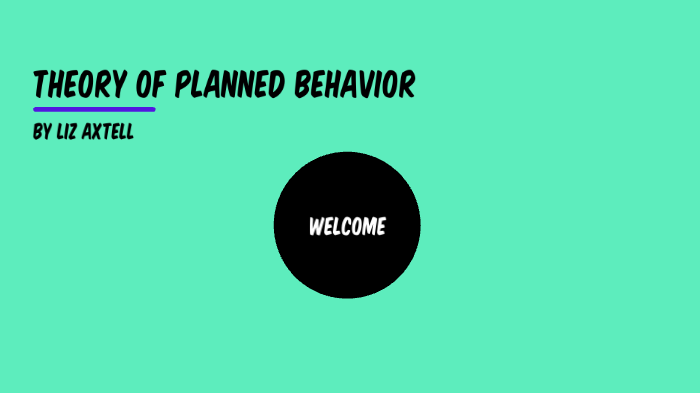 Theory of Planned Behavior by Elizabeth Axtell on Prezi