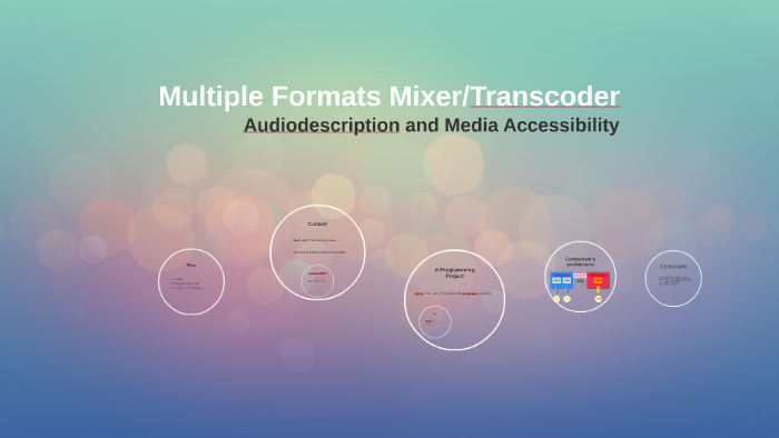 Multiple Formats Mixer/Transcoder by Arthur Georget