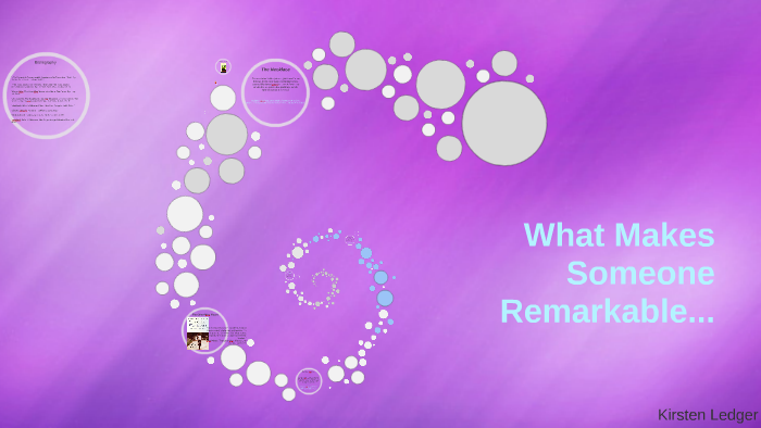 What makes a remarkable person... by Kirsten Ledger on Prezi