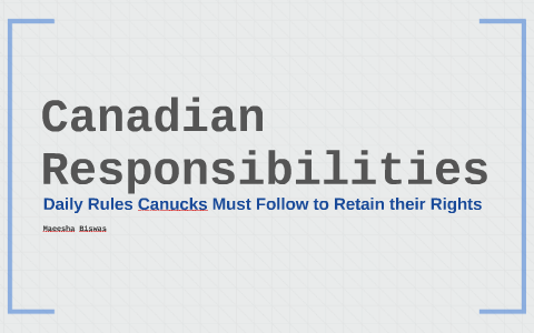 Canadian Citizens' Rights and Responsibilities by Maeesha B. on Prezi