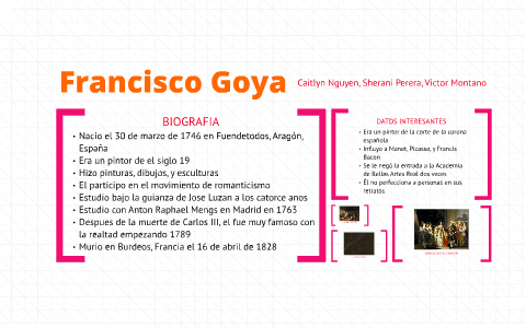 Francisco Goya by on Prezi