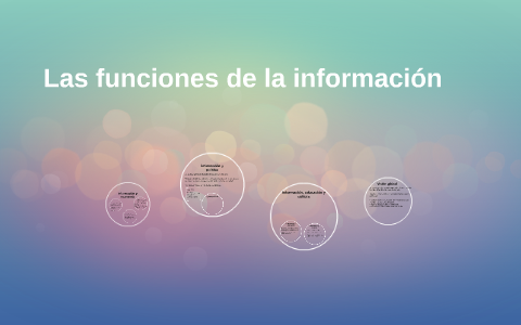 Las funciones de la información by Fernando Aguilar on Prezi