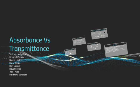 Absorbance Vs. Transmittance by Sydney Hodgeson on Prezi