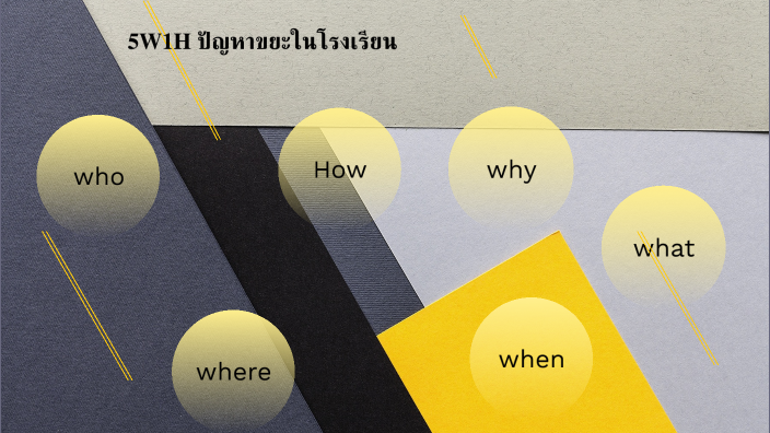 5W1H ธนภัทร ทองดี by My New on Prezi