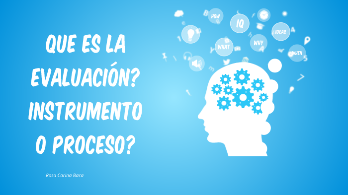 Qué es la Evaluación? by Carina Baca on Prezi