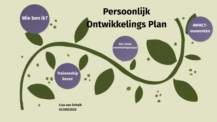 Persoonlijk Ontwikkel Plan by Lisa van Schaik on Prezi