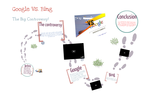 Google Vs. Bing The Big Controversy! by Samantha Kettner on Prezi