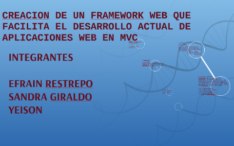 CREACION DE UN FRAMEWORK WEB QUE FACILITA EL DESARROLLO ACTU by sandra ...
