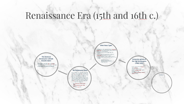 Renaissance Era (15th and 16th c.) by Elizabeth Wolfrey on Prezi