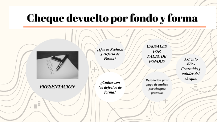 Cheque Devuelto por Fondo y Forma by Johanna García on Prezi