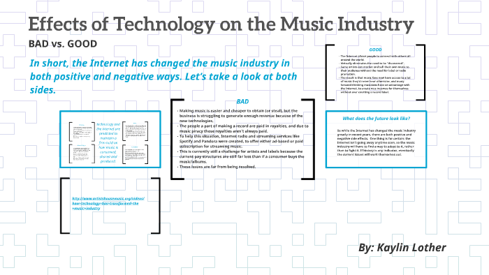 Effects of Technology on the Music Industry by Kaylin Lother on Prezi