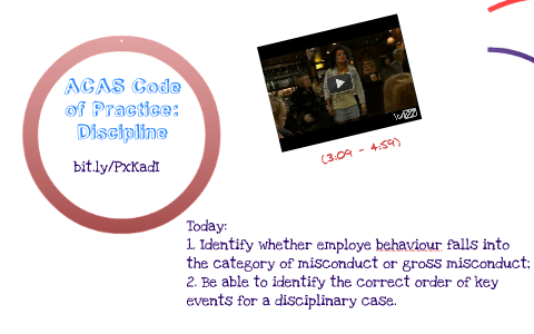 ACAS Code of Practice: Discipline by Shelley Poole on Prezi