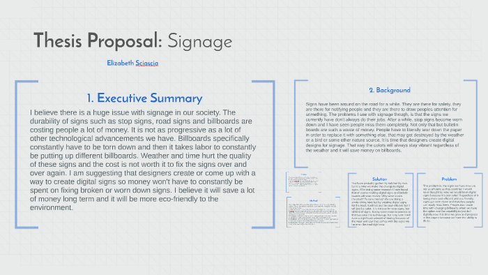 Thesis Proposal: Signage by Elizabeth Sciascia on Prezi