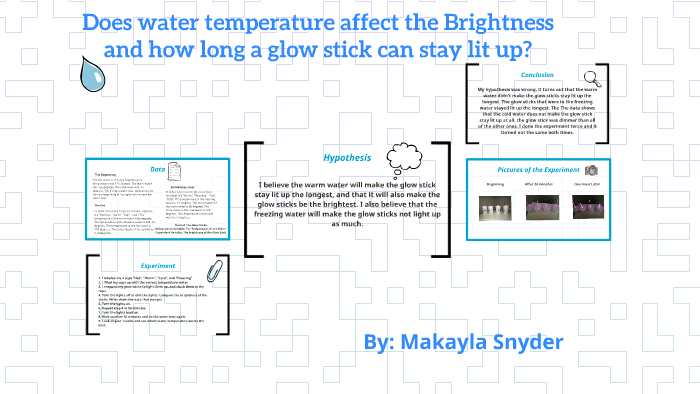Does water temperature affect how long a glow stick can stay by makayla ...